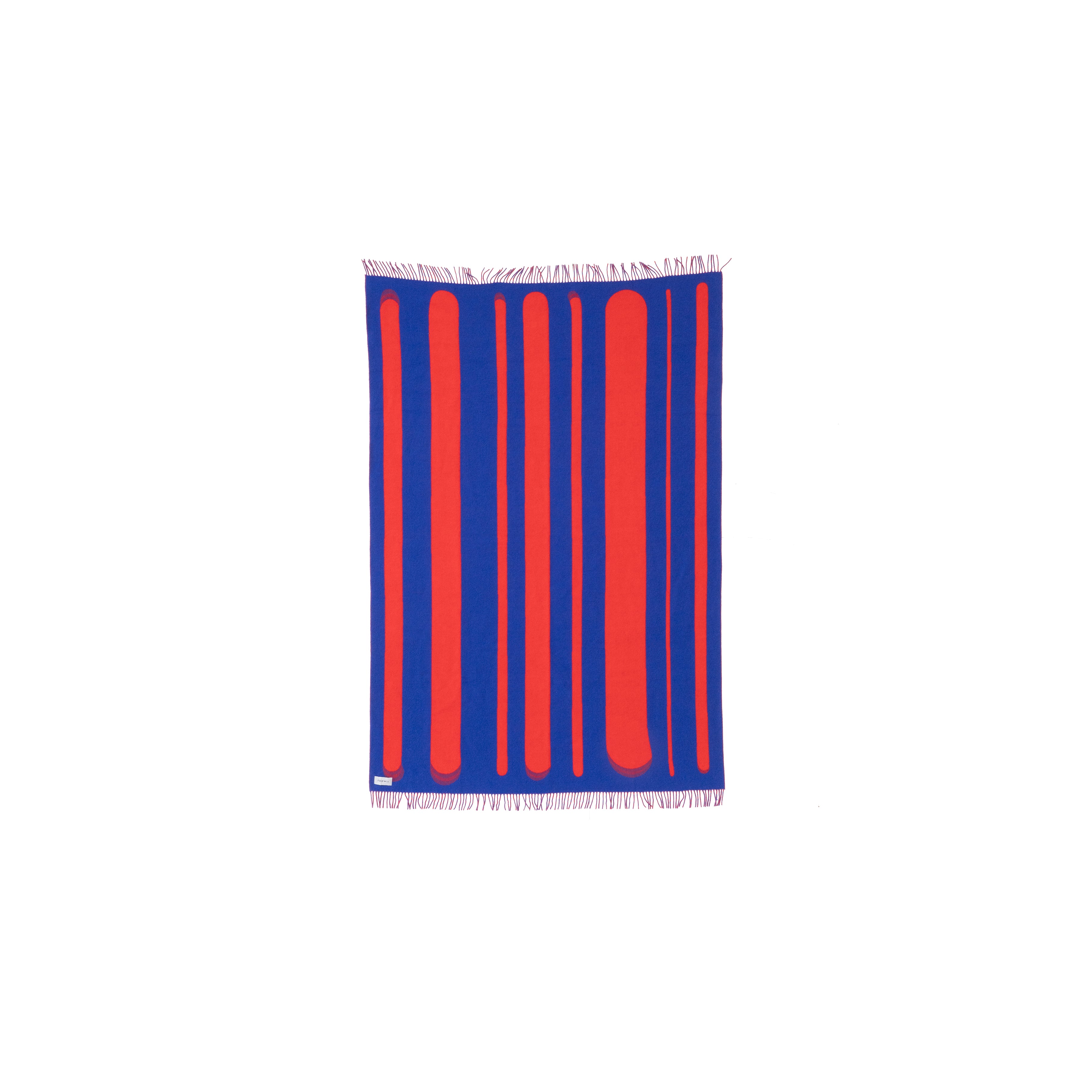 Nicholai Wiig-Hansen - Brush - blanket - Blue/red - raawii-dk
